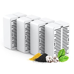 oneisall Pet Water Fountain Filter,Pet Drinking Fountain Filter for Cats, Small Dogs - 4 Carbon Filters