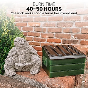 Wick Works | Large Dumpster Fire Candle | Parafin Wax | Unique Funny Gift Novelty Adults Can Enjoy! (Cedar)