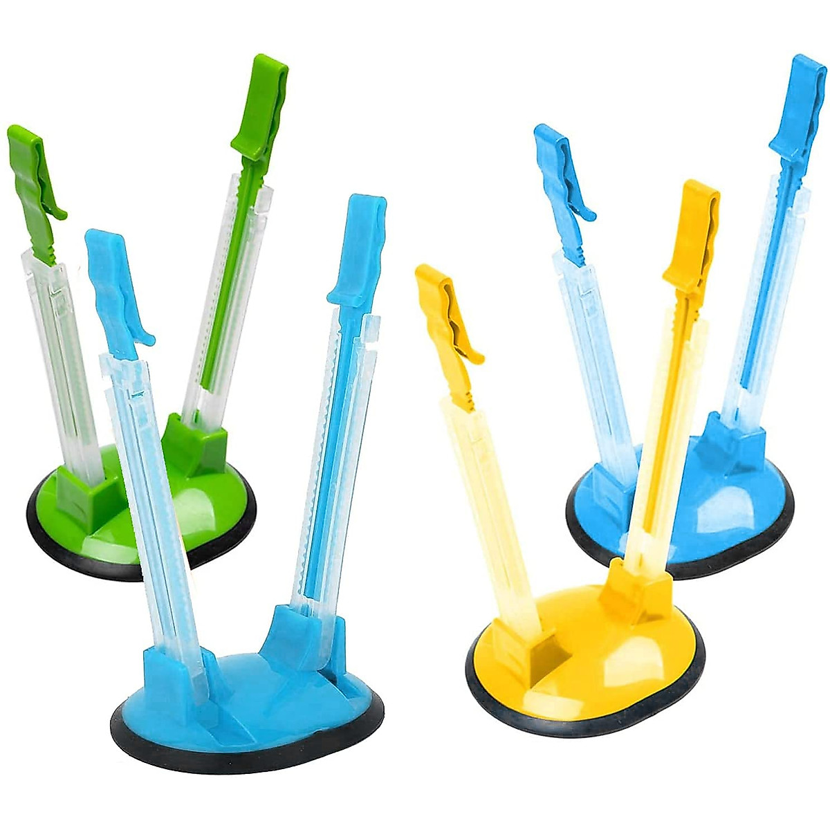 Baggy Rack Holder for Food Prep Bag plastic Freezer Bag Ziplock Bag Holder Stand Sandwich Racks Holder Meal Planning Food Storage Holders 4 Pack