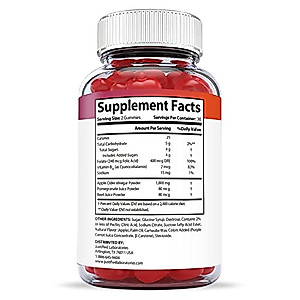 Justified Laboratories (10 Pack) Kwazi Keto Gummies 1000MG ACV with Pomegranate Juice Beet Root B12 600 Gummys