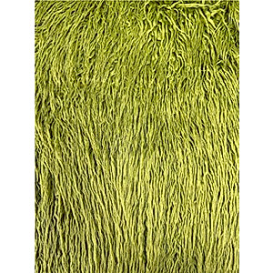 Faux/Fake Fur Mongolian Fabric Sold by The Yard (Olive Prime)
