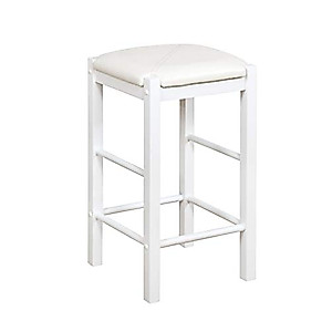 Linon White 3 Piece Faux Marble Tavern Set
