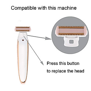 2 Pack Body Shaver Replacement Blades for Flawless Body Rechargeable Ladies Shaver and Trimmer include a cleaning brush