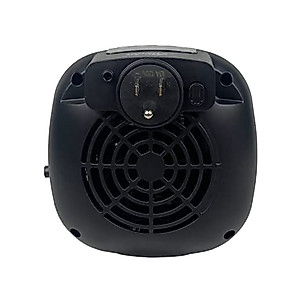 Hunter 750W Wall Mount Space Heater with Remote Control-12 Hour Timer, 1 Heat Setting, Black