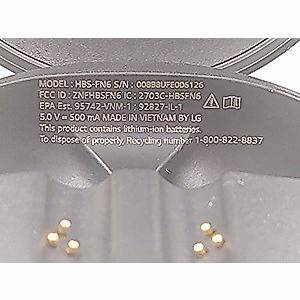 LG TONE Free FN6 - UVnano Kills 99.9% of Bacteria on Speaker Mesh True Wireless Bluetooth Earbuds with Meridian Sound, Dual Microphone, iPhone and Android Compatible, Wireless, Fast Charging, Black