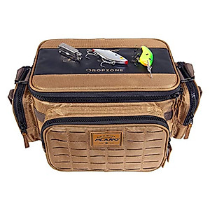 Plano Guide Series 3600 Tackle Bag, Medium, Beige 1680 Denier Fabric with Waterproof Base, Includes 5 Stowaway Utility Boxes, Premium Fishing Storage for Baits & Lures