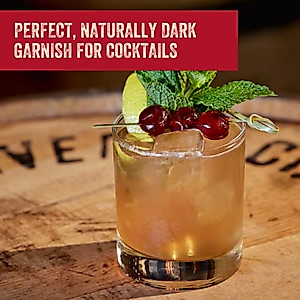 Traverse City Whiskey Co. Premium Cocktail Cherries | Cocktails & Desserts | All American, Natural, Certified Kosher, Stemless, Slow-Cooked Garnish for Old Fashioned, Ice Cream Sundaes & More