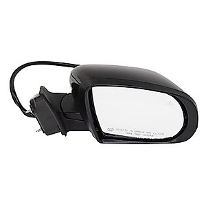 Kool Vue Driver & Passenger Side Power Heated Mirrors for Jeep Cherokee 2014-2018 Manual Fold With Signal Light, Blind Spot Monitor, Puddle Lamp & Auto-Dimming; Without Memory Paintable