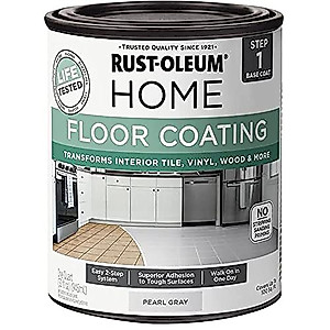 Rust-Oleum 358874 Floor Coating Base Coat Pearl Gray Quart