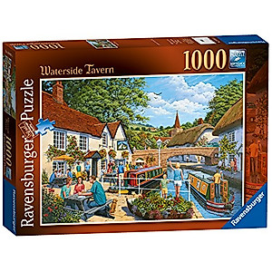 Ravensburger Waterside Tavern Jigsaw Puzzles 1000 Pieces for Adults and Kids Age 12 Years Up