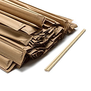 Bamboo Chopsticks Genroku 21cm - 100 Pairs | Sustainable Bamboo | Individually Full Cover Wrapped | Japanese Hashi | Ohashi |