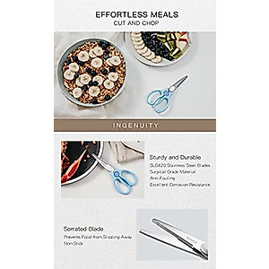 Simba Premium Portable Safety Food Scissors (Blue)