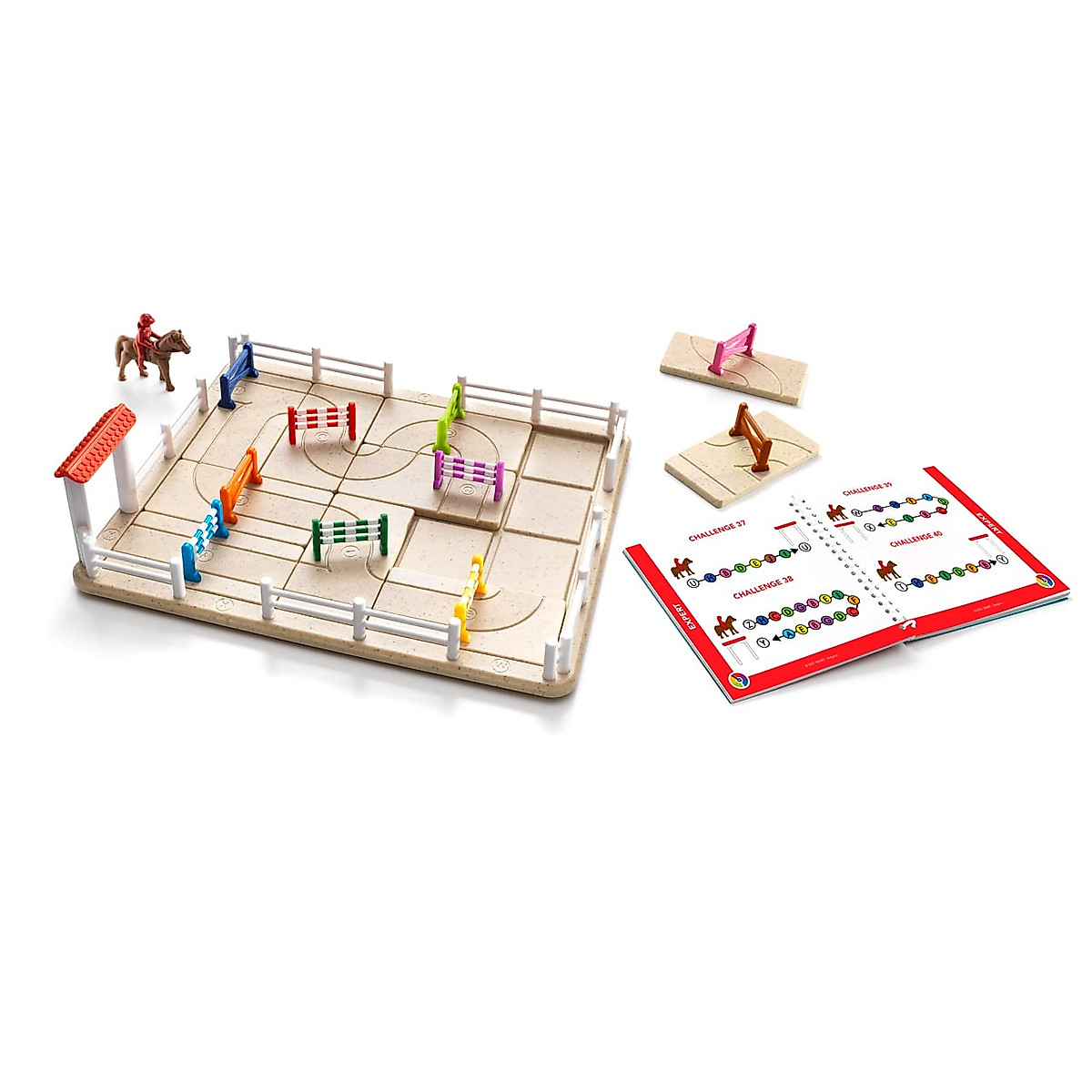 SmartGames Horse Academy Path-Building Game with 80 Challenges for Ages 7 to Adult