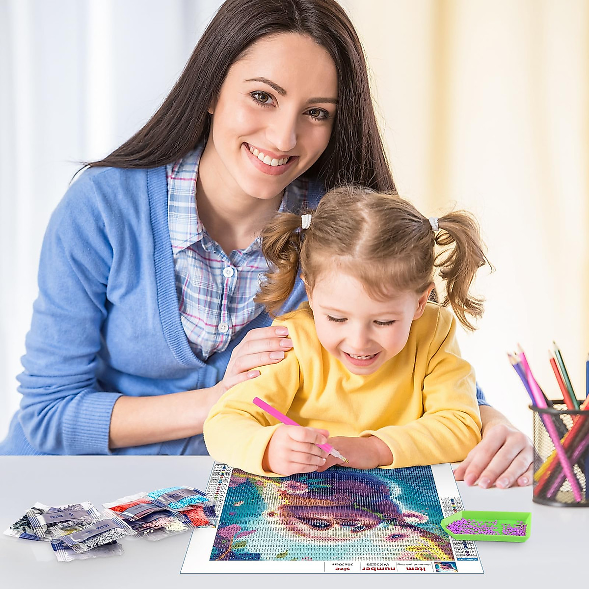 RICUVED Diamond Art Kits for Adults, Sloth Diamond Art Kits Full Drill 5D Animal Diamond Art, Flowers Diamond Gem Dots Art and Crafts for Gift Home Wall Decor 12x12 Inch/30x30cm