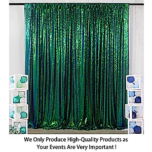 Sequin Backdrop 5FTx7FT Iridescent Green Sequin Backdrop Curtain Photo Backdrop 7FT Green Glitter Backdrop for Photography Wedding Backdrop Drapes Happy Birthday Backdrop Baby Shower Backdrop