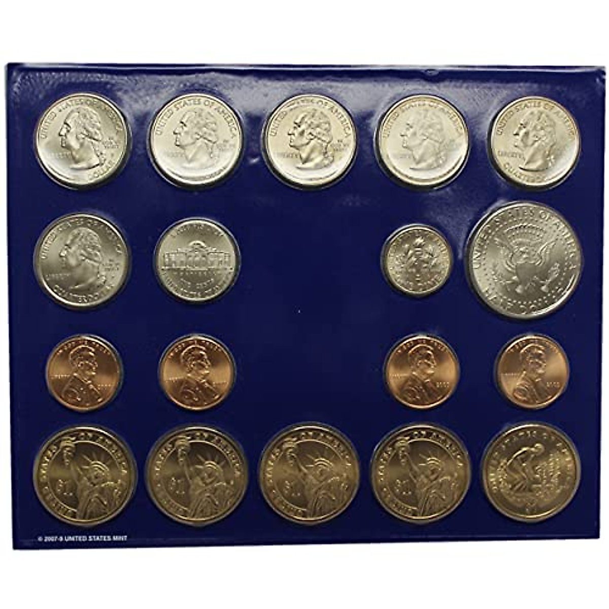 2009 P, D U.S. Mint - 36 Coin Uncirculated Set with CoA Uncirculated