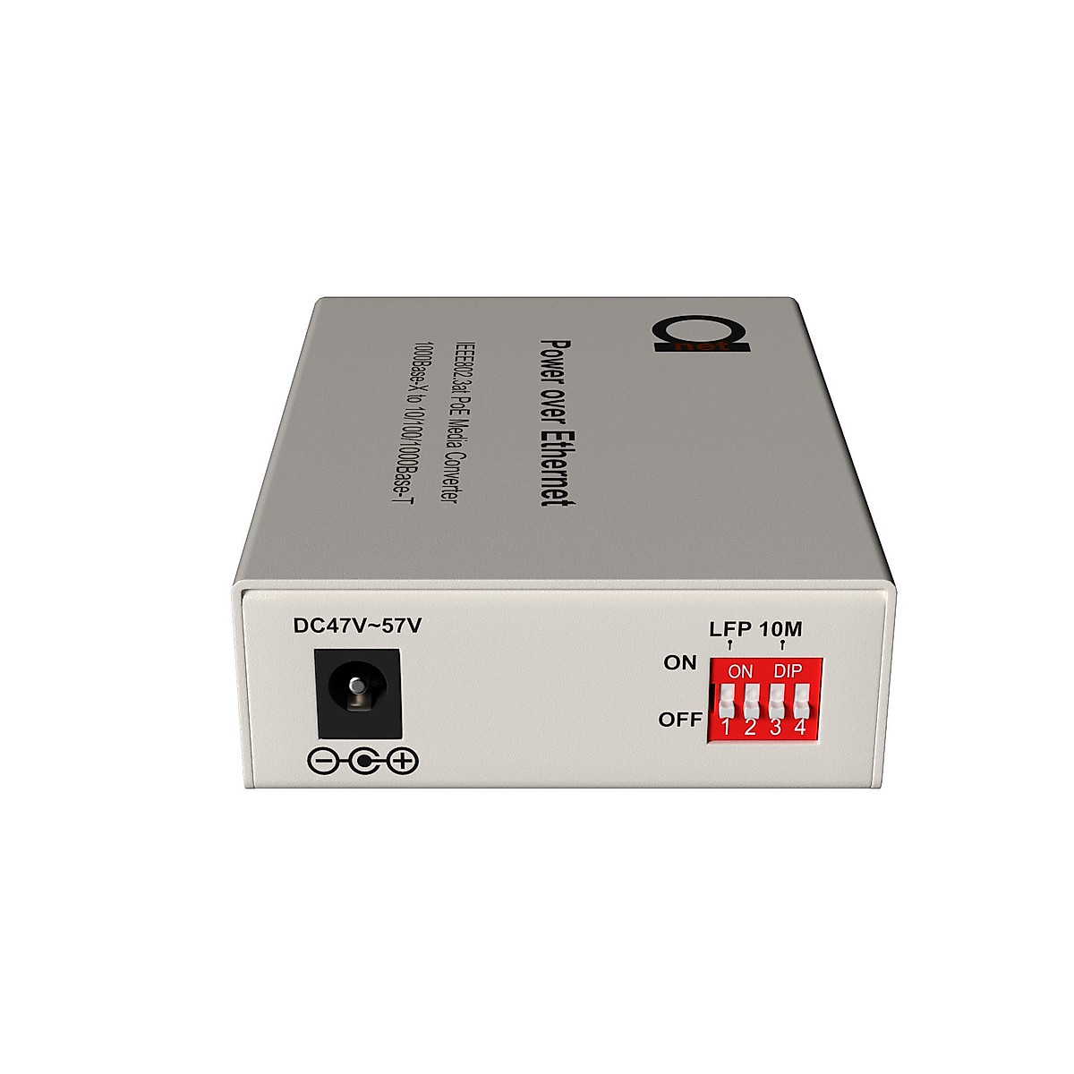 PoE Fiber Multimode LC 850nm Gigabit Ethernet Media Converter - Supplies IEEE 802.3 PoE & PoE+ PSE Power & Extends Distance Over Fiber up 550m (0.34 Miles) - 10/100/1000 Autosensing UTP LAN Port
