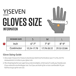 YISEVEN Women's Merino Sheepskin Leather Gloves Flip Fingerless Mitten