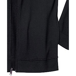 Amazon Essentials Men's Lightweight French Terry Full-Zip Mock Neck Sweatshirt, Black, Small