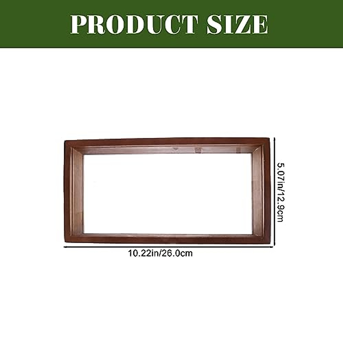 Dried Flowers Photo Frame Wood Vintage Glass Artwork Pressed Flower Display Frame Plant Specimen Herbarium Clip Photo Frame