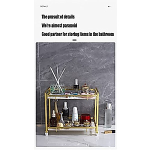 2/3 Tier Bathroom Counter Organizer Under Sink Bathroom Organizer Countertop Storage Rack Cosmetic Organizer Holder for Bathroom Kitchen White,3 Tiers