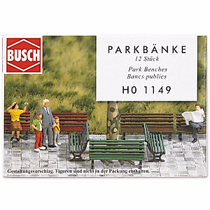 Busch 1149 Park Benches 12/HO Scale Scenery Kit