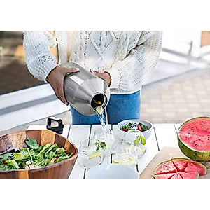 64 OZ Tritan BPA-Free Lid Stainless-Steel Insulated Metal Water Bottle Thermos | 24 HR Temperature Retention Hot And Cold | Portable For Outdoor Travel | Leakproof Coffee Carafe Container | The Lobo