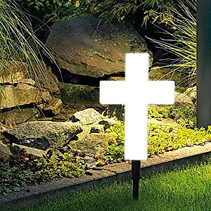 Cross Led Solar Pathway Lights Waterproof Outdoor Solar Lamp for Garden/Landscape/Yard/Patio/Driveway Lighting