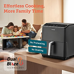 COSORI Pro III Air Fryer Dual Blaze, 6.8-Quart, Precise Temps Prevent Overcooking, Heating Adjusts for a True Air Fry, Bake, Toast, and Broil, Even and Fast Cooking, In-App Recipes, 1750W