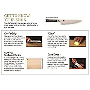 Shun Cutlery Classic 3-Piece Build-A-Block Set, Kitchen Knife and Knife Block Set, Includes Classic 8" Chef's Knife & Combination Honing Steel, Handcrafted Japanese Kitchen Knives