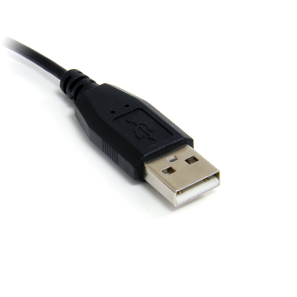 StarTech.com 1 ft / 30cm Micro USB Cable - A to Right Angle Micro B - USB Type A (M) - 90 Degree Micro-USB Type B (M) - Black (UUSBHAUB1RA)