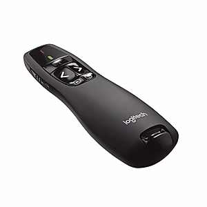 Logitech Wireless Presenter R400, Presentation Wireless Presenter with Laser Pointer (Renewed)