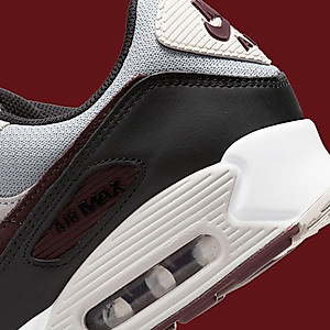 NIKE Men's Air Max 90 Shoes, Grey Black, 12