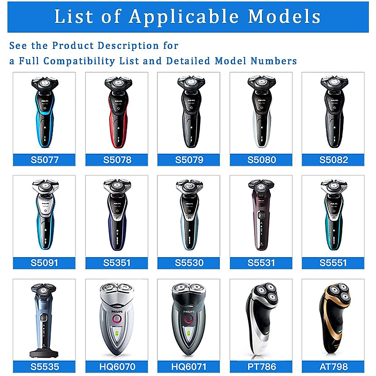 15V Shaver Charger Cord Fit for Philips Norelco HQ8505 7000 5000 3000 9000 Series mg7750 mg7790 Electric Shaver Razor,Aquatec,Arcitec,Multigroom Beard Trimmer Adapter Power Supply Charging Cord