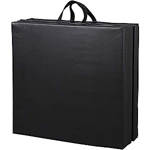HomGarden 2" Thick Tri-Fold Folding Exercise Mat Gym Mat Gymnastics Mat w/Carrying Handles for MMA, Gymnastics and Home Gym Protective Flooring