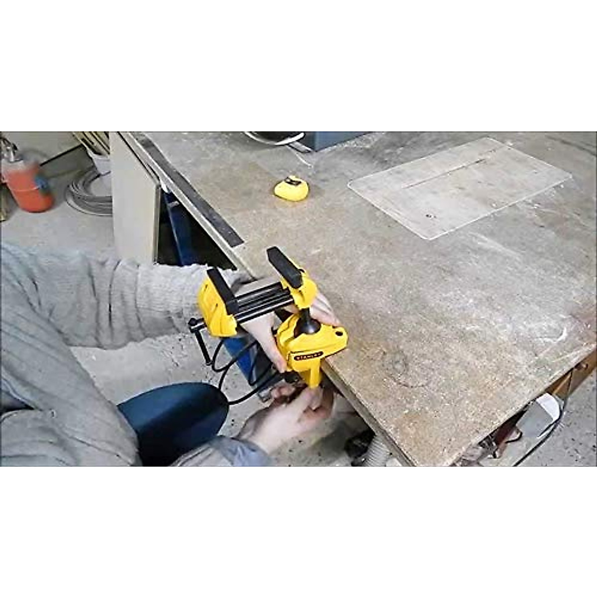 Stanley 1-83-069 MaxSteel Multi Angle Hobby Vice, Yellow/Black