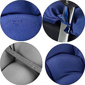 GPPSUNGD Waterproof Adirondack & Rocking Chair Cushion Indoor and Outdoor High Back Patio Cushions with Ties 43.3 X 19.7 Inch(Without Chair) (Hawaii Style, 1)