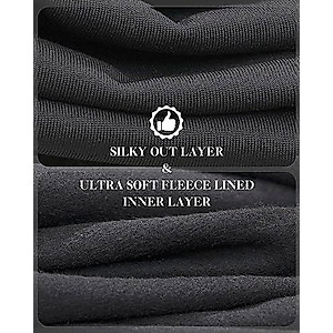 serava Thermal Underwear for Women Long Johns, Base Layer Fleece Lined Top Bottom Set for Cold Weather (L,Grey)