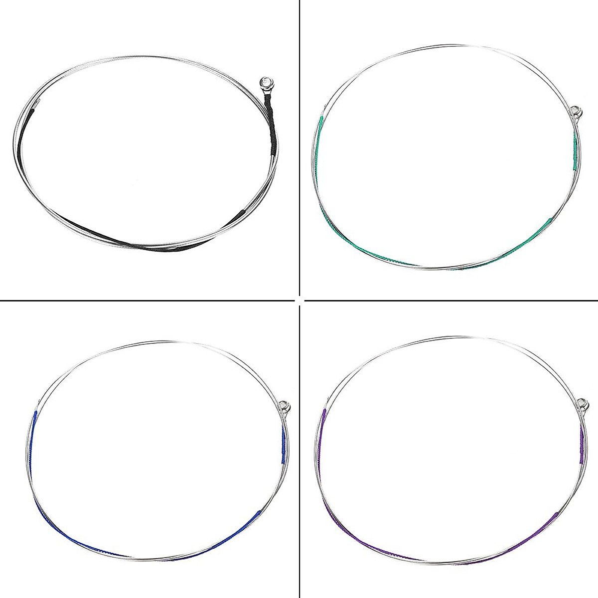 Viola String 4pcs Set V70 Viola Strings Set Reinforced Nickle String for Viola Replacement Part