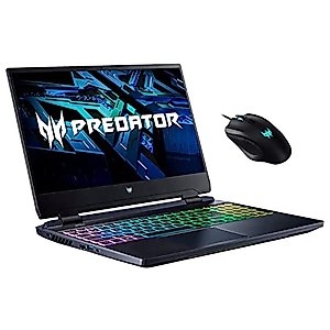 acer Predator Helios 15.6” FHD 165Hz Display Laptop | Intel i7-12700H | NVIDIA GeForce RTX 3060 | 16GB RAM DDR5| 1024GB SSD | 4-Zone RGB Backlit Keyboard | Windows 11 Home | Bundle with Gaming Mouse