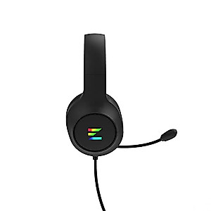 Zalman HPS310 Wired Over Ear Headphones, Gaming Headset w/Flexible Microphone, Hi-Fi 7.1 Surround Sound, Adjustable Headband, Memory Foam Earpads, RGB Spectrum, 50mm Neodymium Drivers - Black