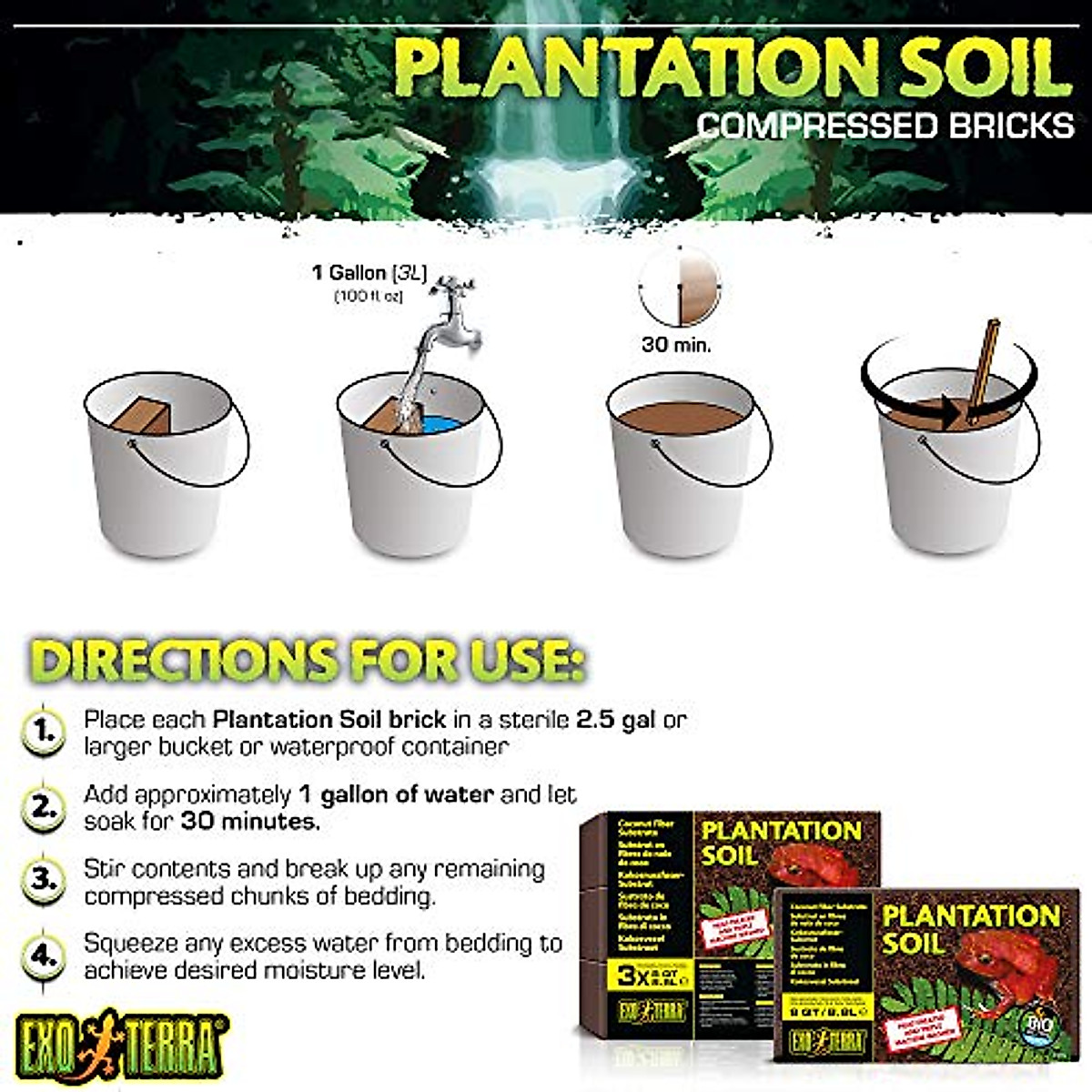 Exo Terra Exo Terra Plantation Soil, 8 Qt (8.8 L)
