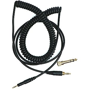 Detroit Packing Co. HP-SC Replacement Audio Cable for Audio Technica ATH-M50x, ATH-M40x, ATH-M70x M-Series Headphones with 1/4 inch (6.35mm) TRS Adapter (Coiled, 1.4M~4.5 feet)