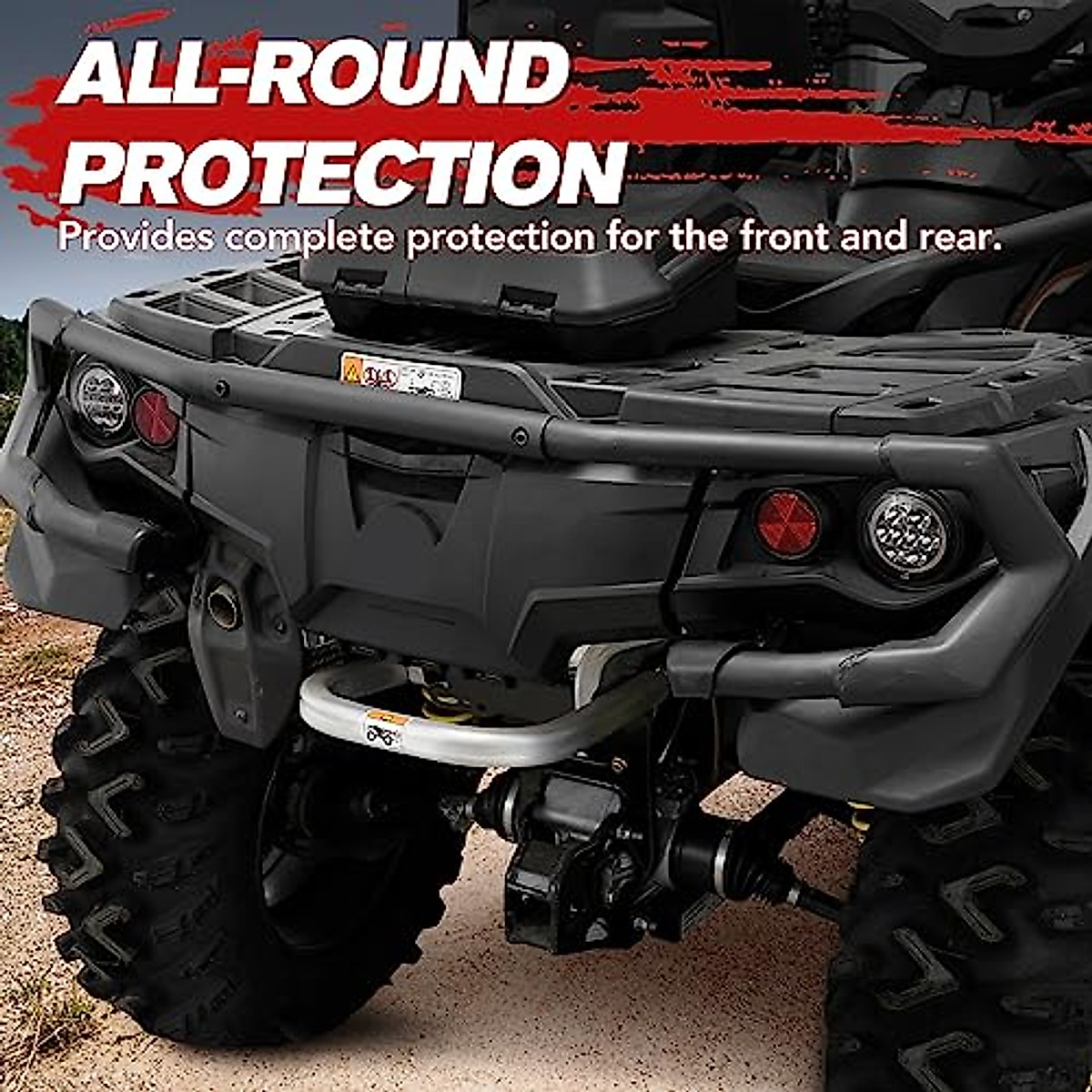 A & UTV PRO Front & Rear Bumper Kit for for Can Am Outlander G2 450 500 570 650 800 850 1000 MAX 2012-2022, Heavy Duty Combined Brushguard Bumper Protector Accessories, Replace OEM#715004837,715004920