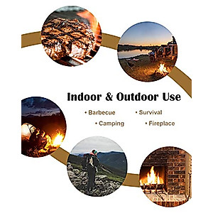 KAMaster 24 Squares Starter Blocks for Big Green Egg,Fire Starter Squares Waterproof Easy Fire Charcoal Starter Perfect for Barbecue Grills, BGE, Kamado Joe,Smokers, Wood Stove