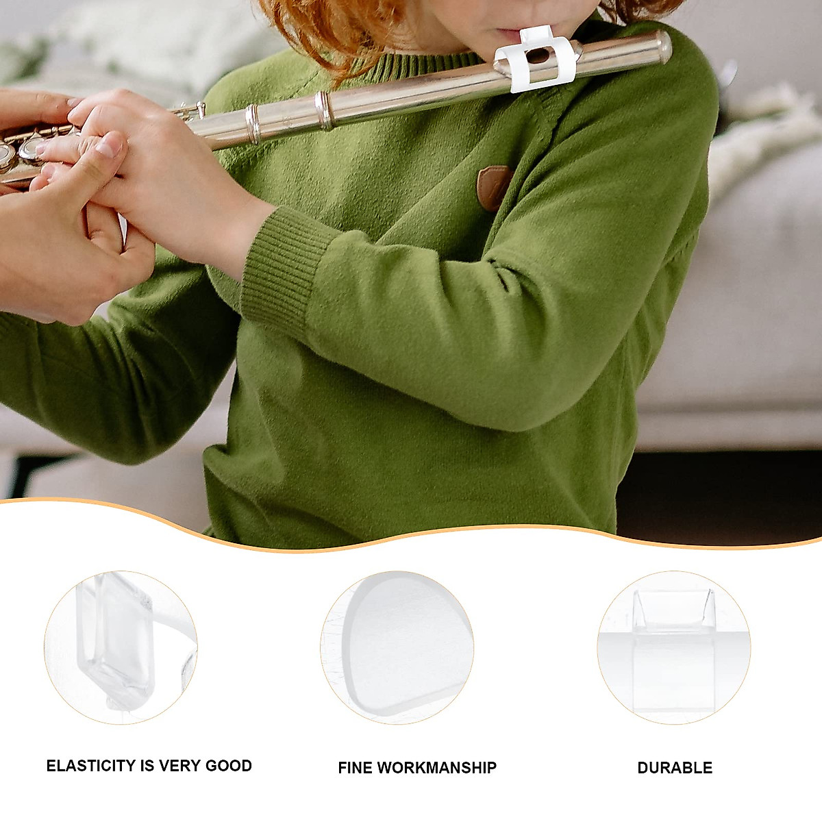 MILISTEN Universal Blow Aid Mouth Creative Flute Trainer Mouth Practical Flute