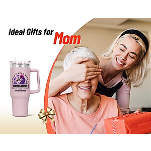 DLOCCOLD Gifts for Mom - 40oz Dinosaur Tumbler, Birthday & for Women, Purple