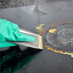 WEUPE Razor Blade Scraper Tools (Set of 2), Window Scraper, Glass Cooktop Scraper & Paint Scraper, Car Decal, Sticker and Glue Remover Razor Holder with 10 Replaceable Single Edge Blades