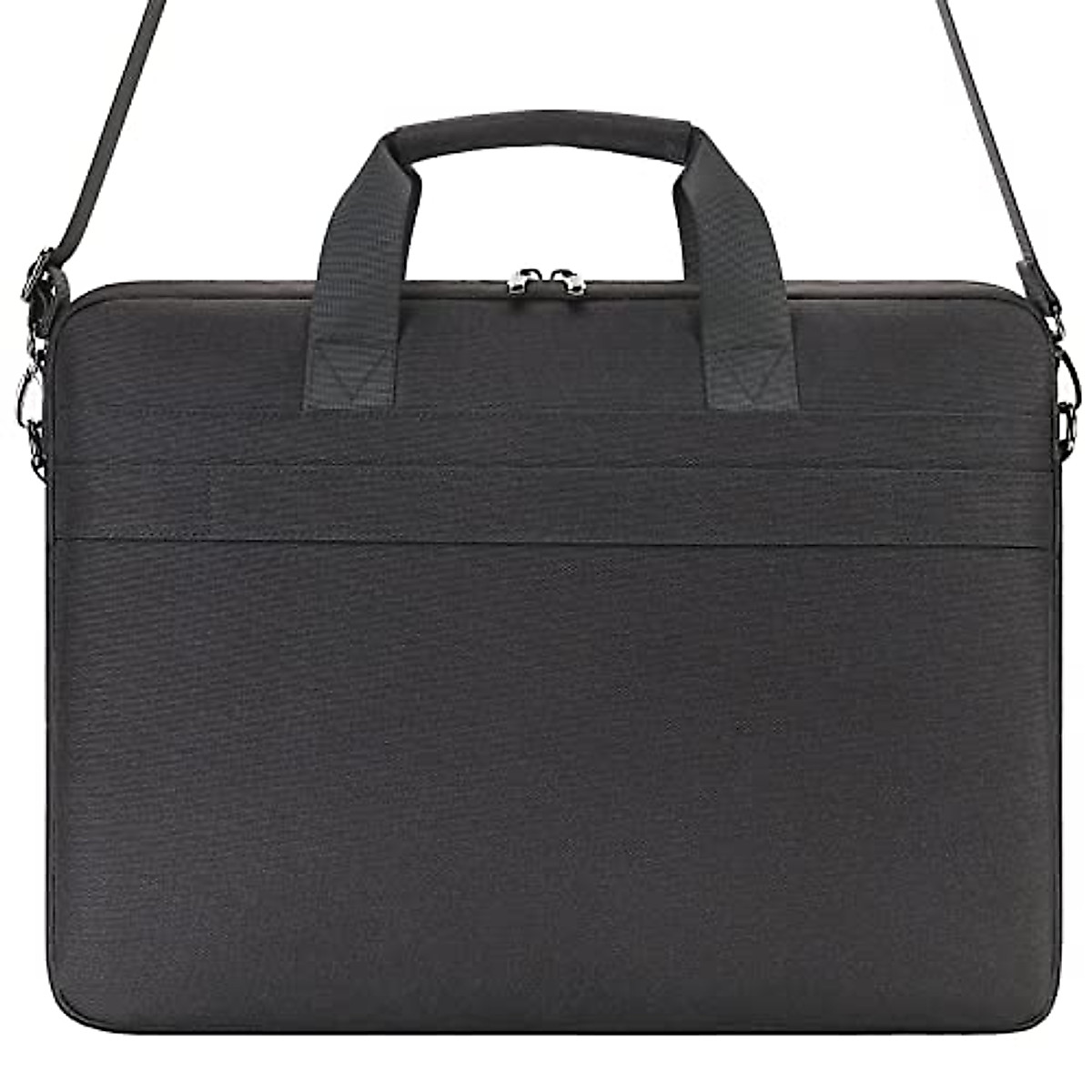 DOMISO 14 inch Laptop Bag Business Briefcase Water-resistant Notebook Messenger Shoulder Bag for 14" MacBook Pro/Lenovo IdeaPad ThinkPad/HP Stream 14 Chromebook 14/ASUS ZenBook,Black