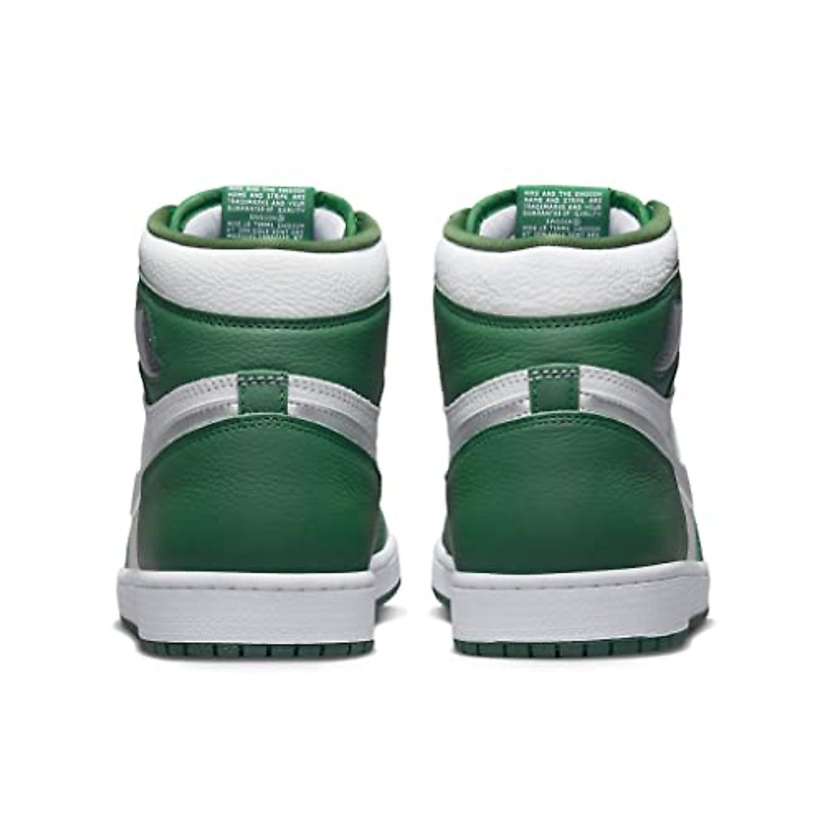 Jordan Men's 1 Retro High OG shoes, Gorge Green/Metallic Silver-wh, 11